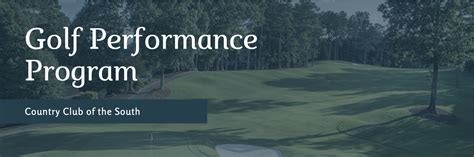 CCS Golf Performance Program Club PT