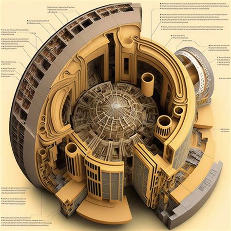 Drawing Of A Nuclear Reactor Diagram Of A Thermonuclear Generator Stock