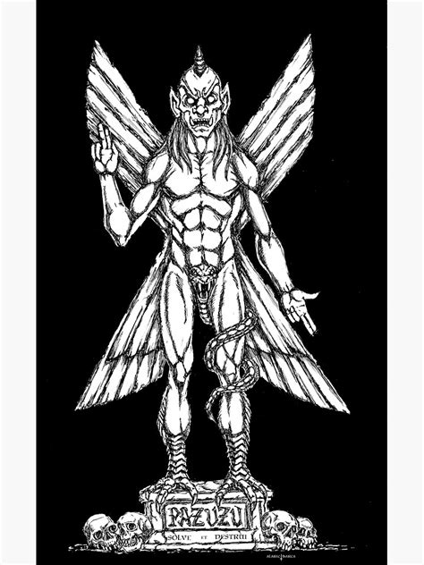 Pazuzu Demon Poster For Sale By Alaric Barca Redbubble