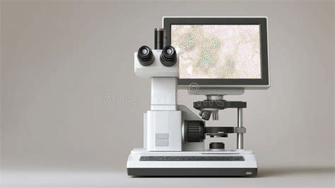 High Tech Microscope Analyzes Medical Devices And Tablets For