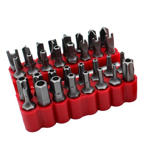 Maxx Tools 33 Pc Security Bit Set With 2 Magnetic Extension Bit Holder