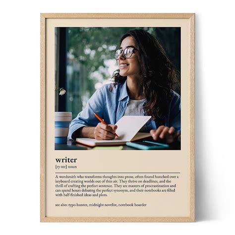 Writer Definition Poster Positive Prints