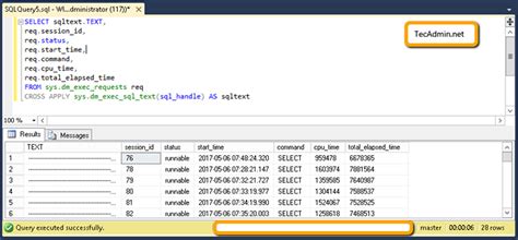 Cara Menemukan Kueri Yang Sedang Berjalan Saat Ini Di SQL Server Ilinuxgeek