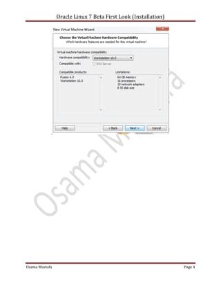 Oracle Linux Beta First Look Installations PDF Operating Systems Computer Software And