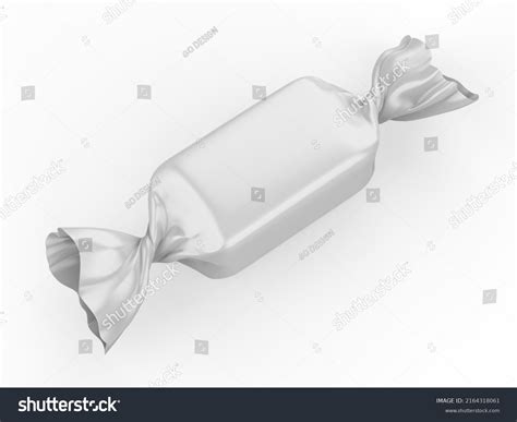 Blank Double Twist Candy Packaging Template Stock Illustration