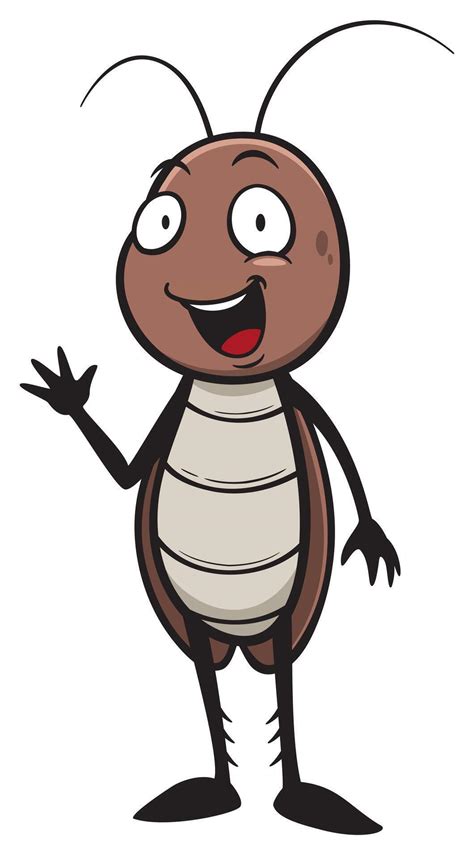 A Cartoon Drawing Of A Cockroach 50241443 Vector Art At Vecteezy