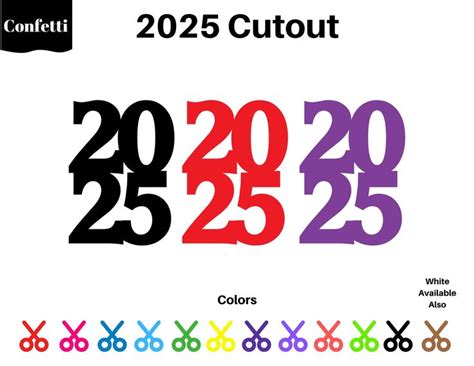 30 2025 Cutout 2025 Decorations 2025 Die Cut Die Cut Shapes Die Cut Paper Shapes Class Of
