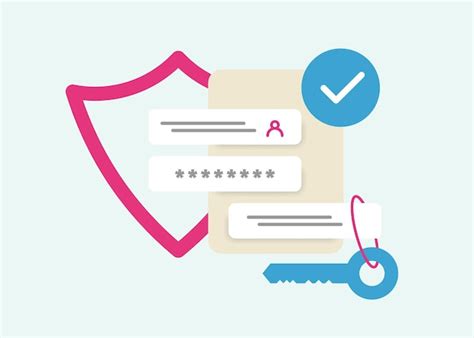 Premium Vector Secure Login And Authentication Minimalist