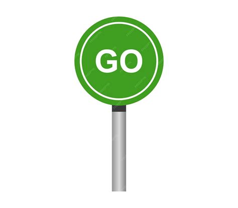 Go Signal Premium Vector