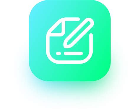 Edit Icon In Square Gradient Colors Register Signs Illustration