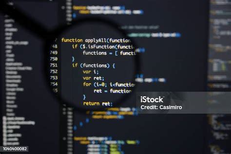 실제 자바 스크립트 코드 화면을 개발입니다 프로그래밍 워크플로 추상 알고리즘 개념입니다 근접 촬영의 자바 스크립트와 Html 코드입니다 Java 프로그래밍 언어에 대한 스톡