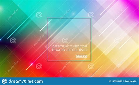 Abstract Geometric Shapes Colorful Background Stock Vector Illustration Of Abstract Modern