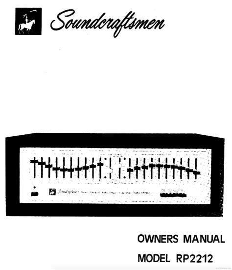 Infrequent Sound [sex Tex] Technology Soundcraftsmen Rp2212 Record Playback Audio Frequency