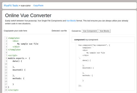 Vuejs Convert Single File Vue Components To Javascript Stack