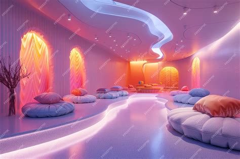 Premium Photo A 3d Animation Of A Calming Sensory Room