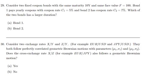 Answered Consider Two Fixed Coupon Bonds With Bartleby