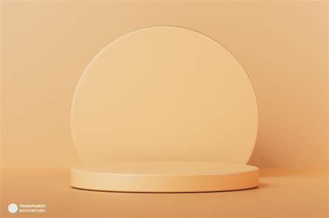 제품 프레젠테이션을 위한 고급 연단 3d 렌더링 무료 Psd 파일