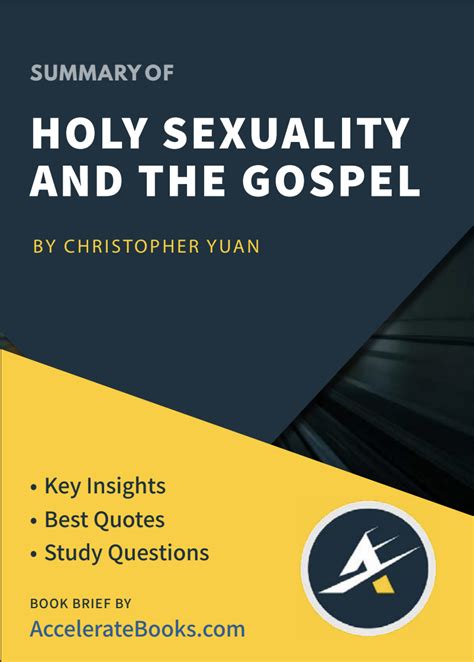 Book Summary Book Summary Of Holy Sexuality And The Gospel By