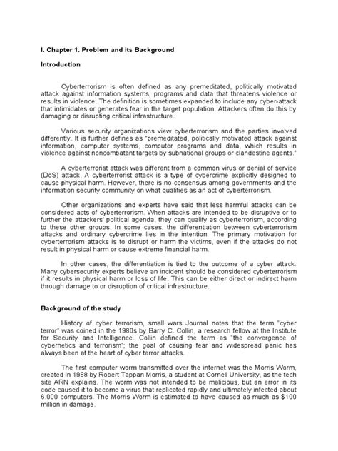 Thesis On Cyber Terrorism Pdf Security Computer Security