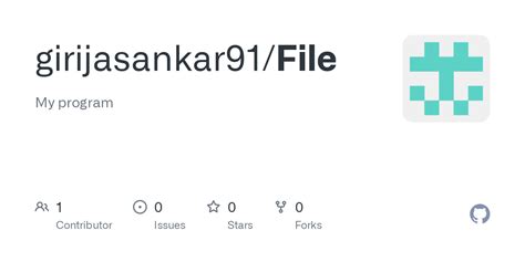GitHub Girijasankar File My Program