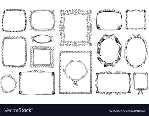 Doodle Frame Vectors Doodle Frames Collection Images Ivrcqb