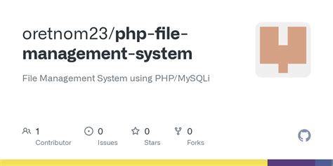 Github Oretnom23php File Management System File Management System