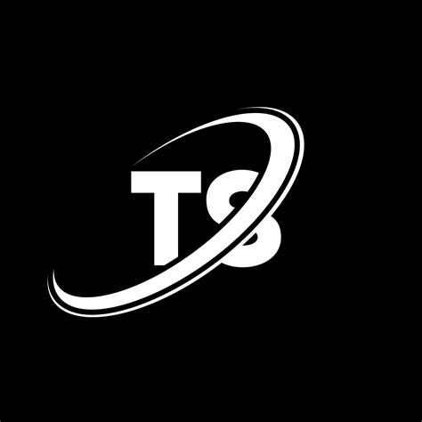 Ts T S Letter Logo Design Initial Letter Ts Linked Circle Uppercase