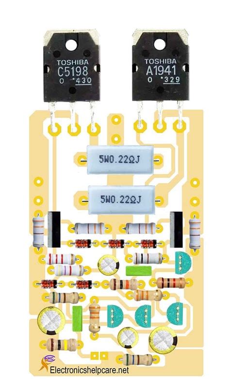 This Is A Diy Amplifier Circuit Using C5198 And A1941 Its A Mono Transistor Amplifier That