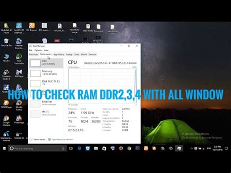 How Check RAM TypeDDR1 DDR2 DDR3 DDR4 In Window Xp 7 10 YouTube