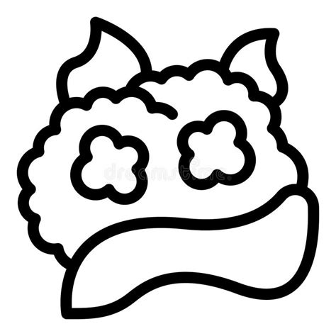 Leaf Cauliflower Icon Outline Vector Farm Nature Stock Vector