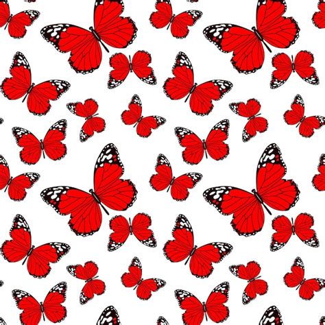 Vectores E Ilustraciones De Mariposas Roja Para Descargar Gratis Freepik