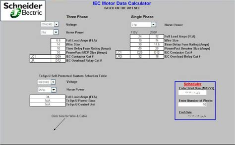 Iec Motor Data Calculator ~ Electrical Knowhow