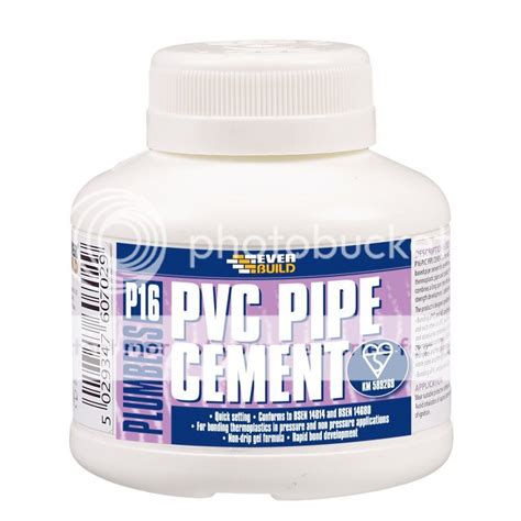 Everbuild P16 Plumbers Pvc Pipe Solvent Weld Cement 250ml Pipe Adhesive