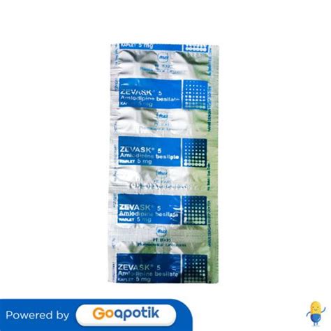 Jual Zevask 5 Mg Strip 10 Kaplet Shopee Indonesia
