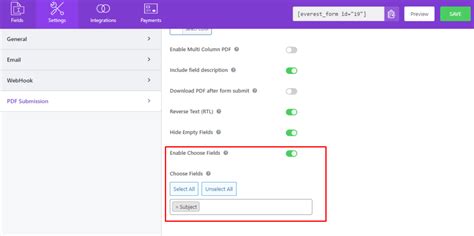 PDF Form Submission Everest Forms