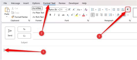 How To Display Non Printing Characters In Microsoft Outlook