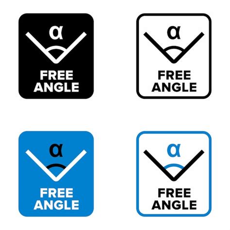 Premium Vector Adjustable Free Angle Information Sign