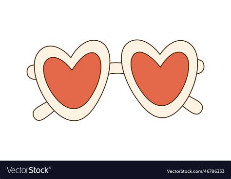 Heart Shape Sunglasses Royalty Free Vector Image