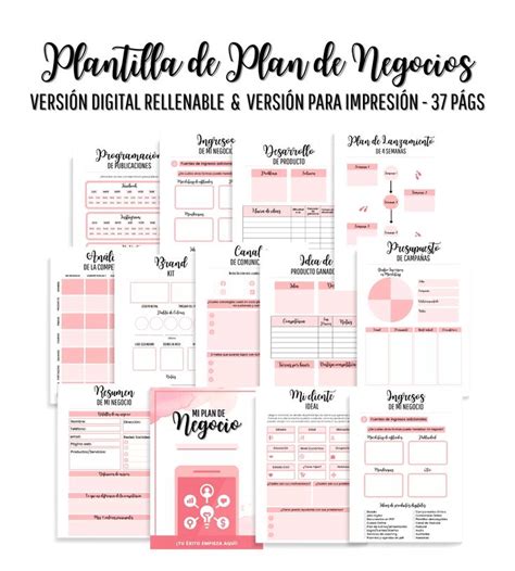 Plan De Negocios Business Kit Latinas Together Plantilla De Plan