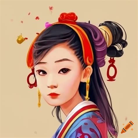 Chinese Cartoon Art Illustration On Craiyon