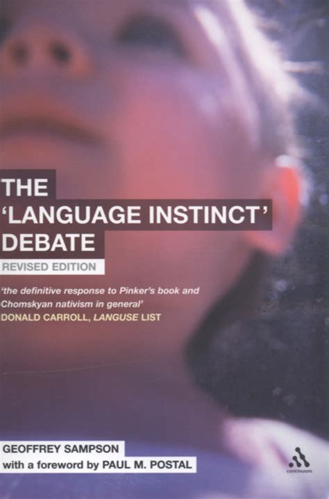 The Language Instinct Debate By Sampson Geoffrey 9780826473851