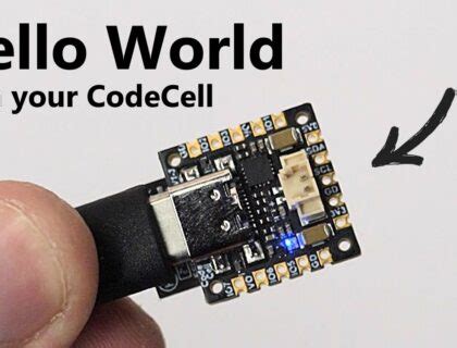 CodeCell A Tiny ESP C Module With Arduino Compatibility For Wearables Robotics And IoT