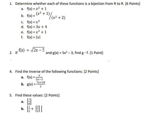 solved 1 determine whether each of these functions is a