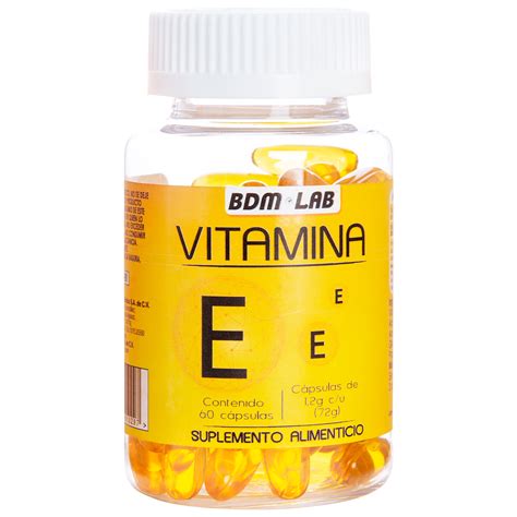Suplemento Alimenticio Bdm Lab Vitamina E 60 Cápsulas Delsol