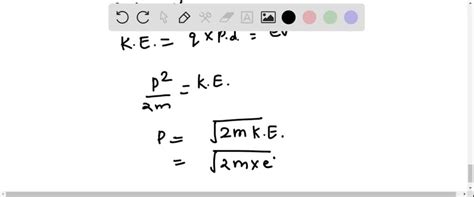Solved The Mass Of An Electron Is M Its Charge Is E And It Is