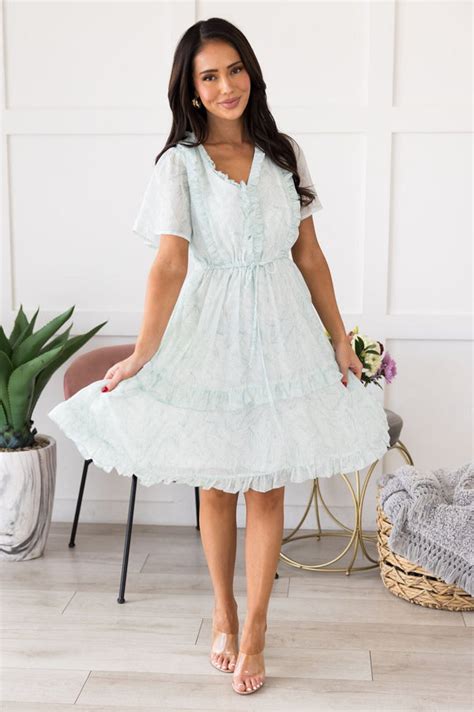 The Nancy Modest Floral Dress