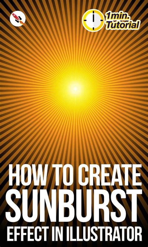 How To Create Sunburst Effect Background Within A Minute Illustrator