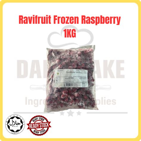 Ravifruit Frozen Raspberry 1kgraspberi Beku冷冻树莓ingredientsbahan