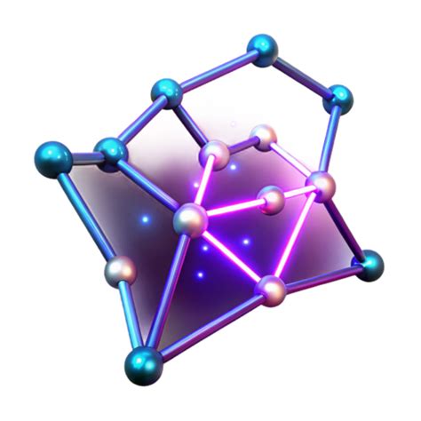 3d Render Of Abstract Network Structure With Glowing Connections 55720392 Png