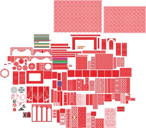 Plasma Cut Panels Patterns Free Vector